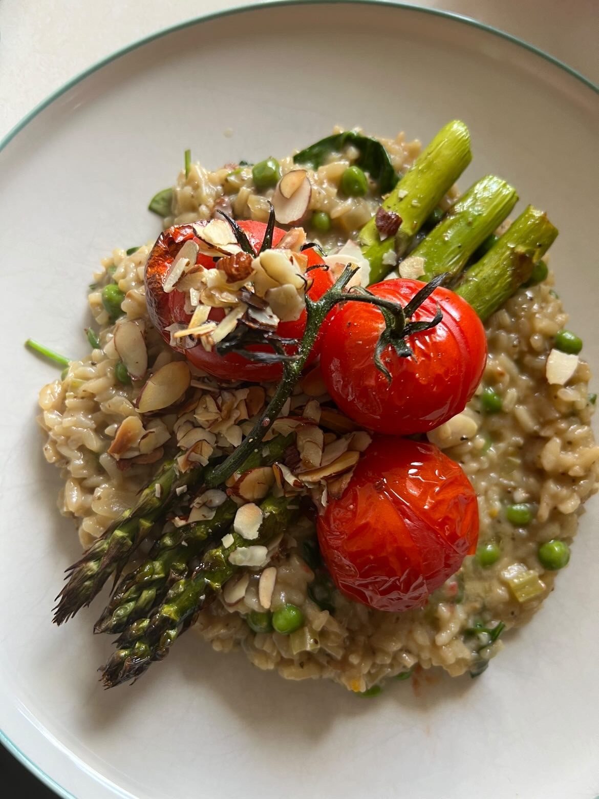 Vegan Creamy Spring Risotto - Dirty International